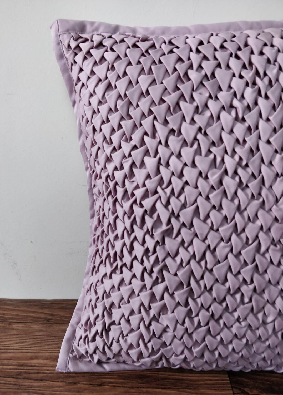 Onion Pink Smocked Cushion - FlawDesign